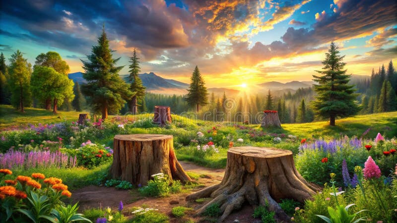 Deforested Forest Landscape a Striking Portrait of Natures Resilience ...