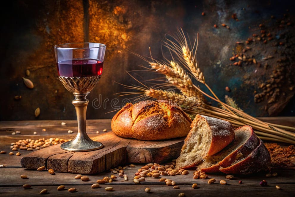 A Visual Meditation on the Last Supper Broken Bread and Spilled Wine a ...