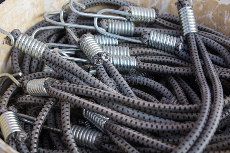 Texture of Rubber Bands with Hooks Stock Image - Image of textured ...