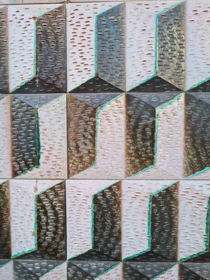Texture of a Wall with Diamond-shaped Patterns Stock Photo - Image of ...