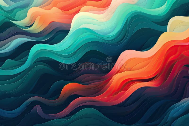 Evocative Wave Inspired Background Design for Your Creative Project ...