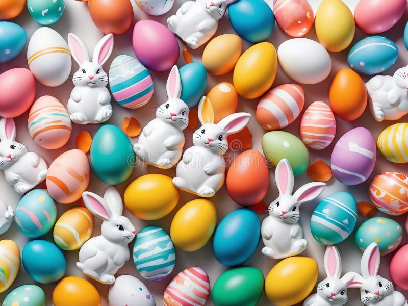 Evoking Easter Joy an Abstract Expressionist Background for Digital Art ...