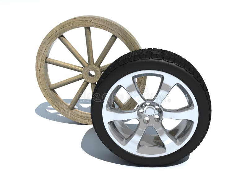 Evolução da roda ilustração do vetor. Ilustração de liga - 164126191