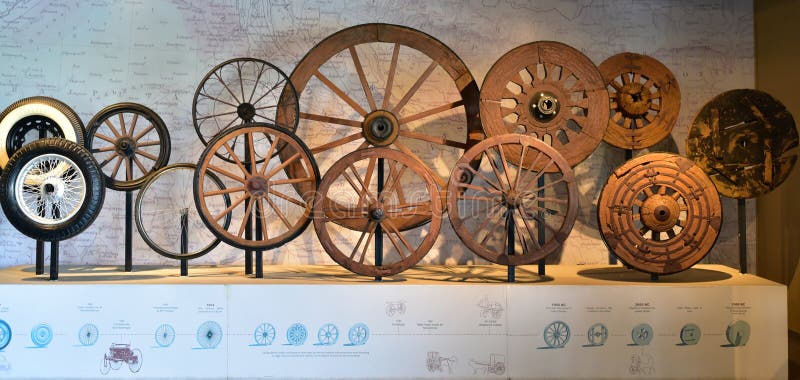 Evolución De Ruedas Historia De Ruedas Fotografía editorial - Imagen de ...
