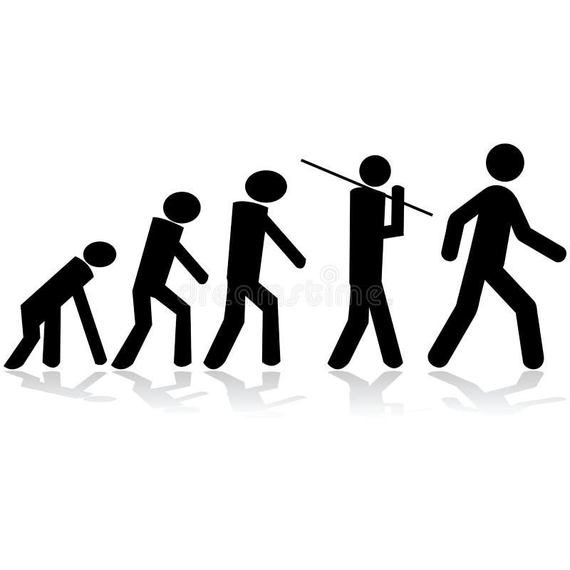 Human Evolution Stick Stock Illustrations – 359 Human Evolution Stick ...
