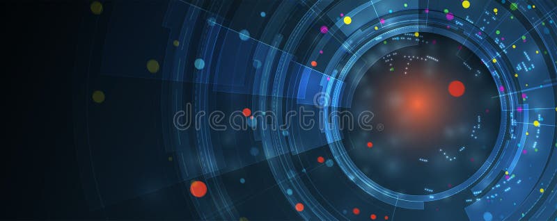 Evolution of Abstract Technology Background Stock Vector - Illustration ...