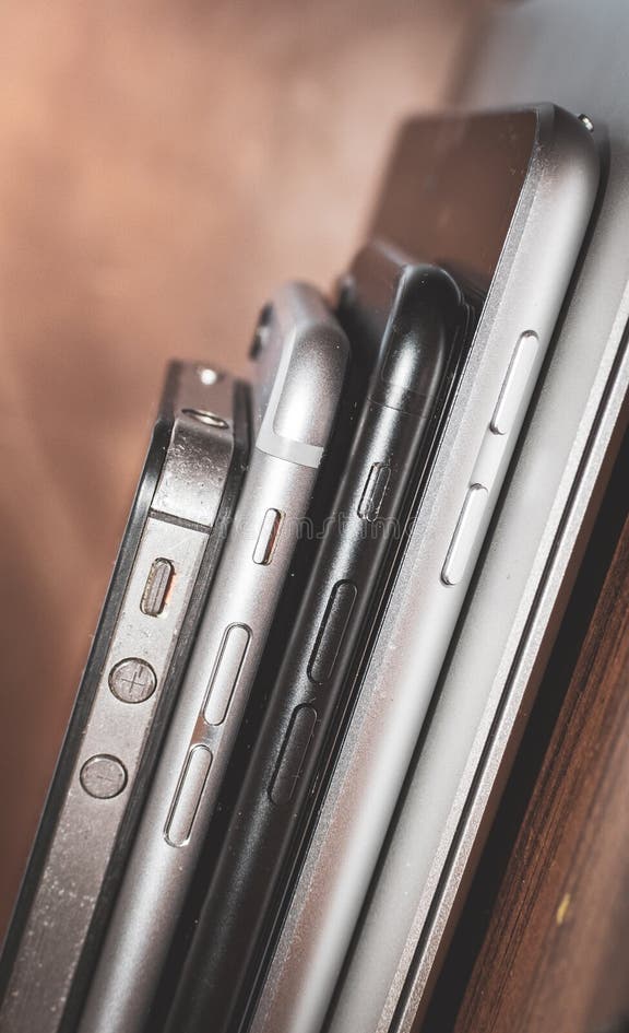 Evolution of apple iphones stock photo. Image of look - 148142016