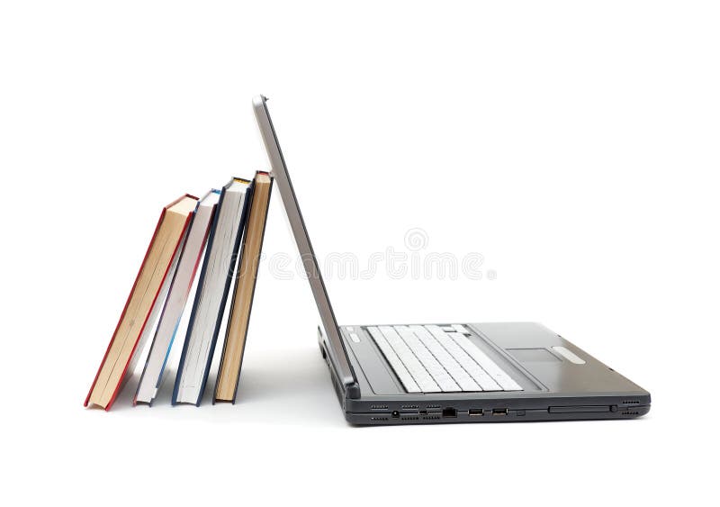 Evolution from Books To Computers Stock Photo - Image of internet ...