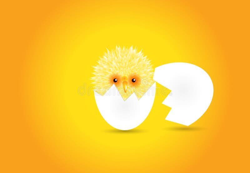 Cute Chick Logo Vector Design Stock Vector - Illustration of clipart ...