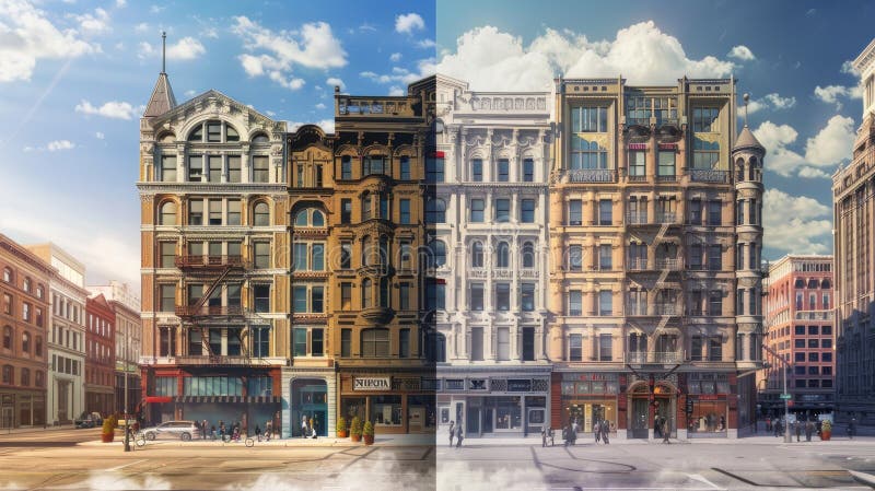 The Evolution of Buildings from the Past To the Present in One Picture ...
