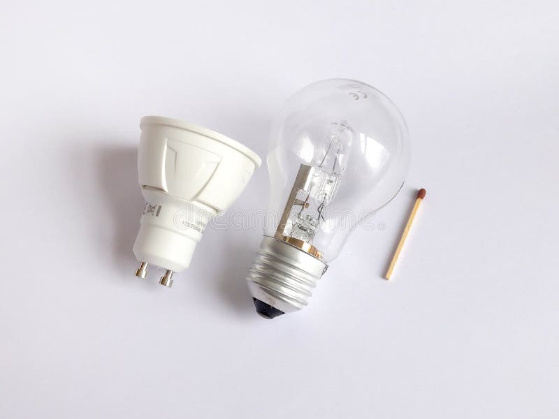 Evolution Development of Light Objects Matches Bulb Led Lamp Source ...