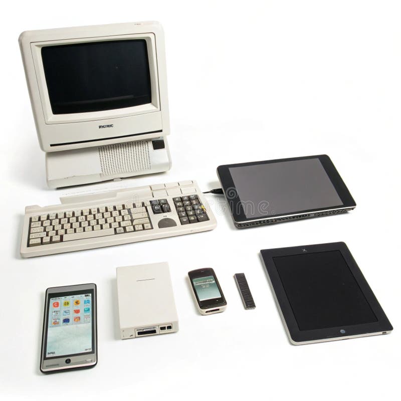 Evolution of Digital Tools Illustration Stock Illustration ...