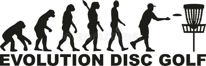 Evolution disc golf stock vector. Illustration of evolution - 85852497