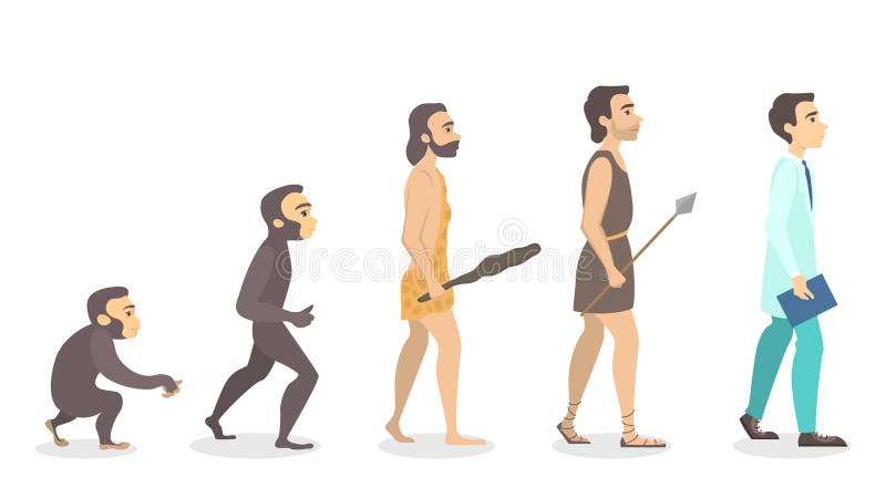 Evolution of doctor. stock vector. Illustration of graphic - 108730219