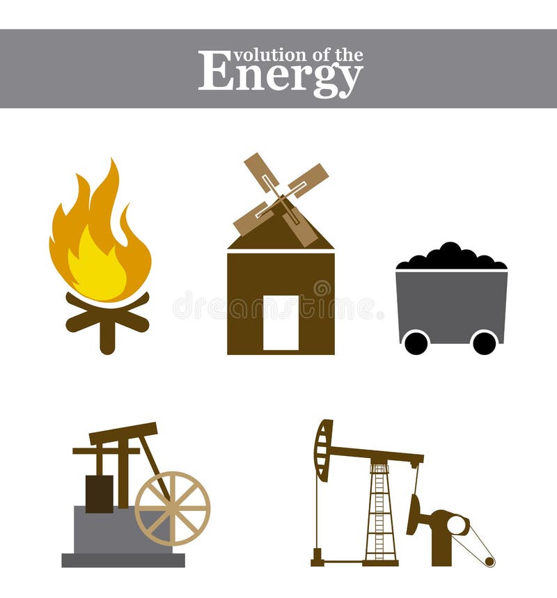 Evolution of the energy stock vector. Illustration of natural - 32303695