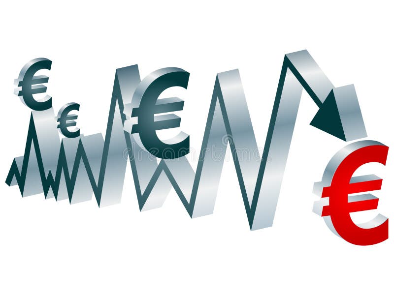 Evolution of euro stock vector. Illustration of diagram - 19319738