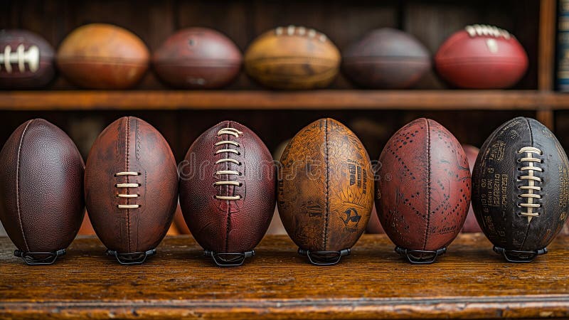 Evolution of Football Design: a Visual Journey Stock Illustration ...