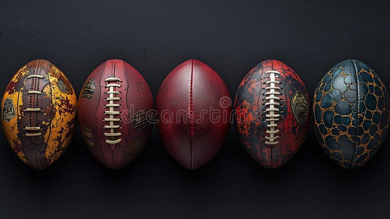 Evolution of Football Design: a Visual Journey Stock Illustration ...