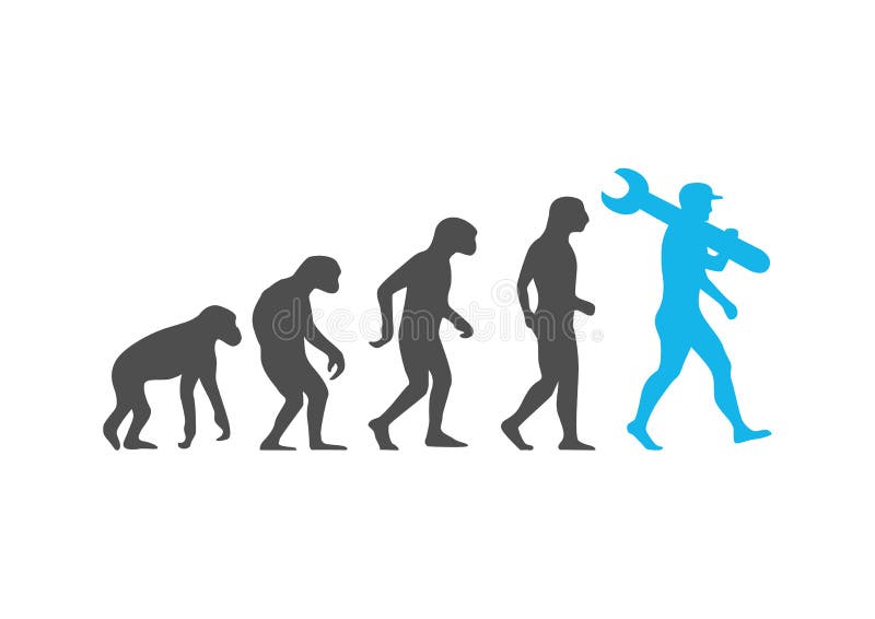 Evolution stock vector. Illustration of work, human, technology - 90509170