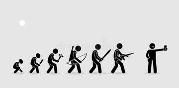 Human Evolution Pictogram Stock Illustrations – 968 Human Evolution ...