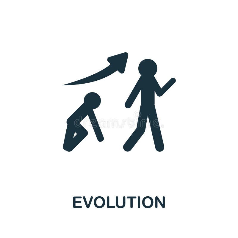 Evolution Icon on White Background. Simple Element Illustration from UI ...