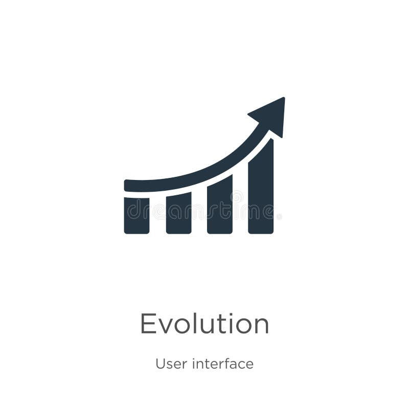 Evolution Icon Vector. Trendy Flat Evolution Icon from User Interface ...