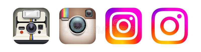 Evolution of the Instagram Logo, Vector Editorial Illustration ...