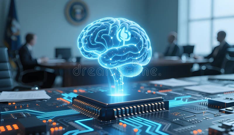 The Evolution of Intellect: a Futuristic Journey Inside the Mind Stock ...