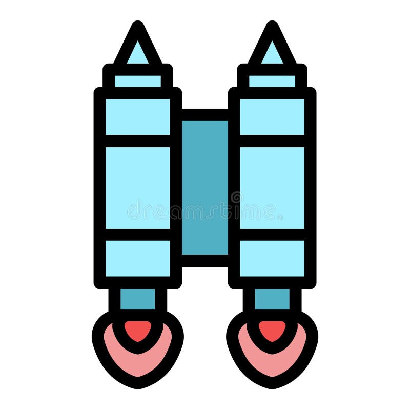 Evolution Jetpack Icon Vector Flat Stock Vector - Illustration of ...