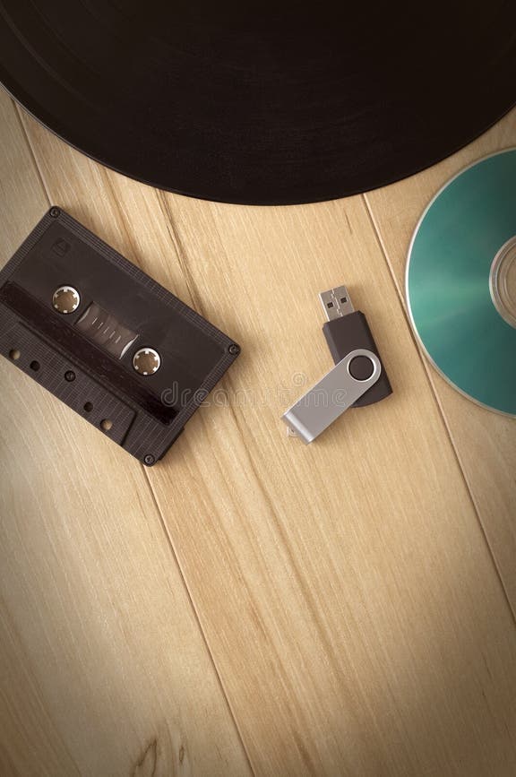 Evolution of Music Recording Devices Stock Photo - Image of evolution ...