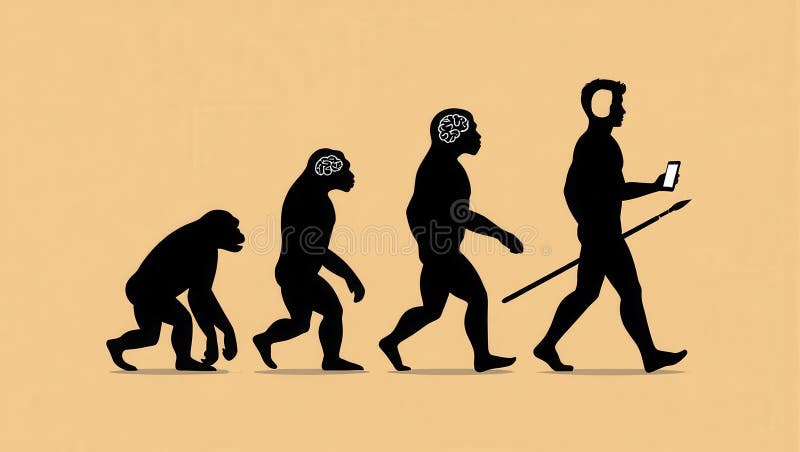 Evolution from Primate To Modern Human in a Striking Visual Narrative ...