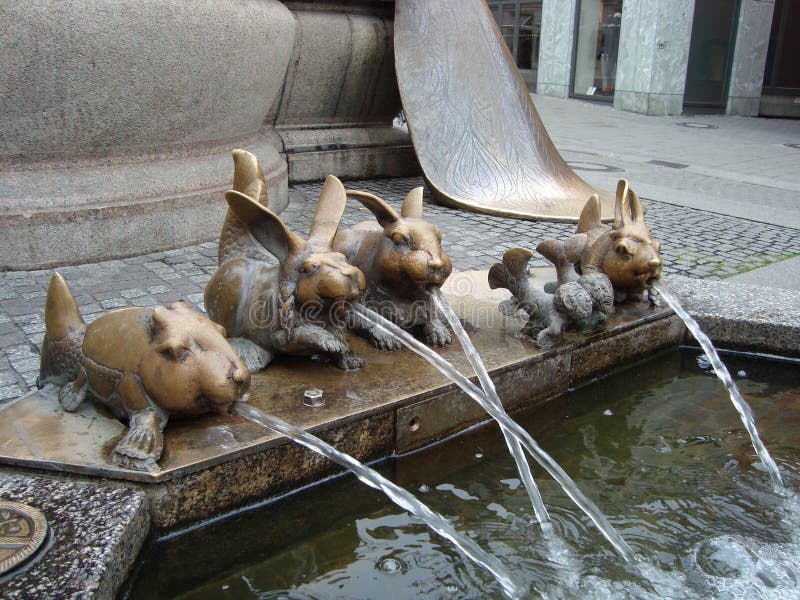 Evolution of a rabbit stock photo. Image of bronze, konstanz - 45333900