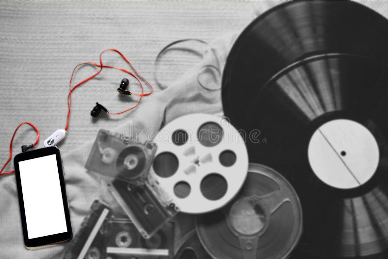 Evolution of the Recording. Stock Photo - Image of message, abstract ...