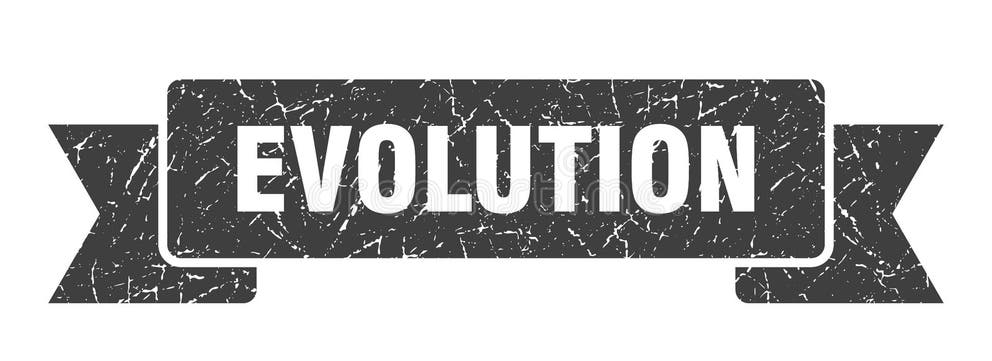 Evolution Ribbon. Evolution Grunge Band Sign Stock Vector ...