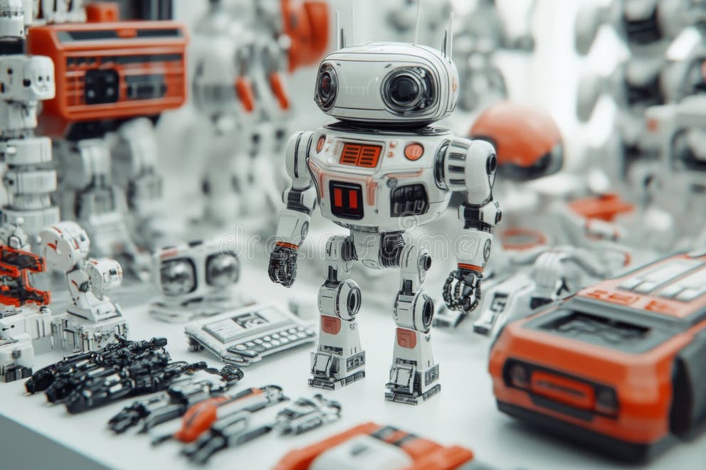 Evolution of Robotics and AI Technology Stock Illustration ...