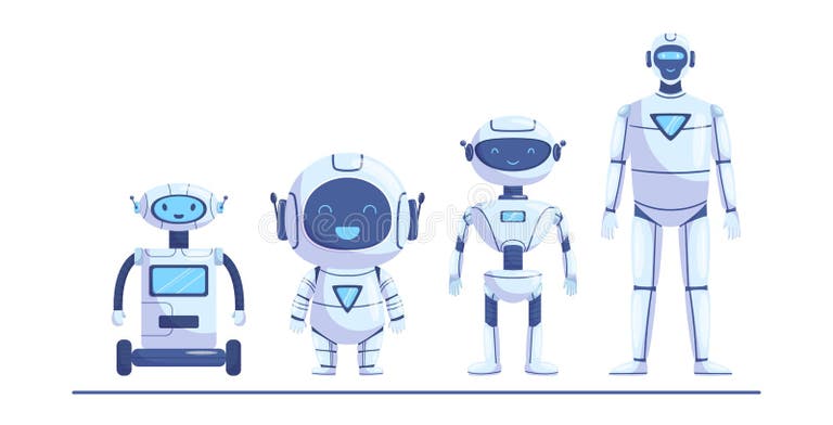 Futuristic Time Robots Stock Illustrations – 339 Futuristic Time Robots ...