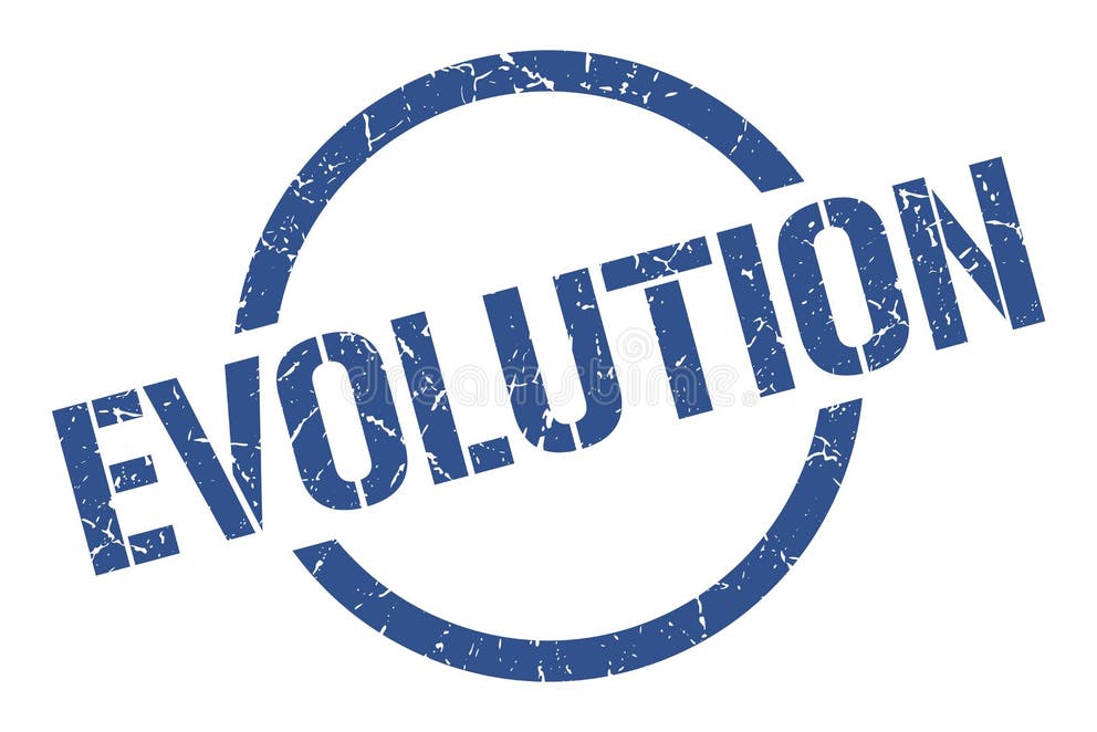 Evolution stamp stock vector. Illustration of stencil - 136953224