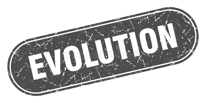 Evolution Sign. Evolution Grunge Stamp Stock Vector - Illustration of ...