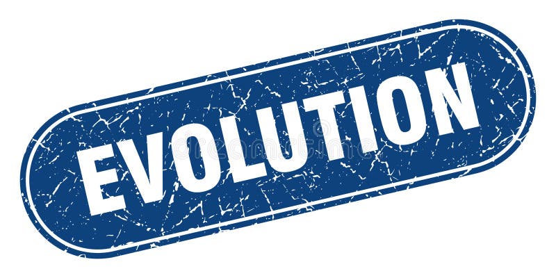 Evolution Sign. Evolution Grunge Stamp Stock Vector - Illustration of ...