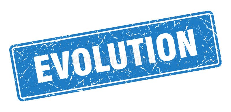 Evolution Sign. Evolution Grunge Stamp Stock Vector - Illustration of ...
