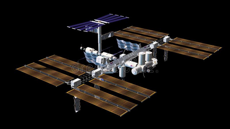 Evolution of the Space Station ISS - with Alpha Channel Stock Footage ...