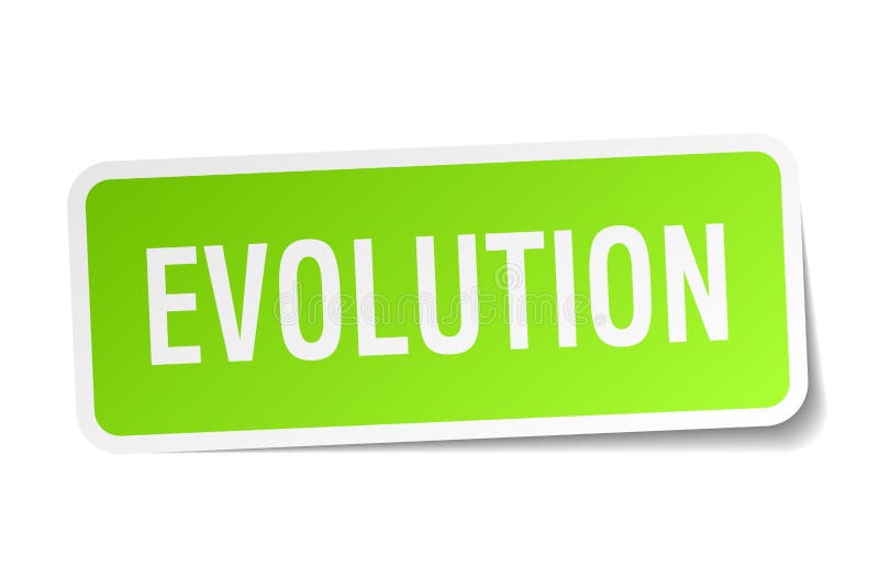 Evolution Sticker. Evolution Square Sign. Evolution Stock Vector ...