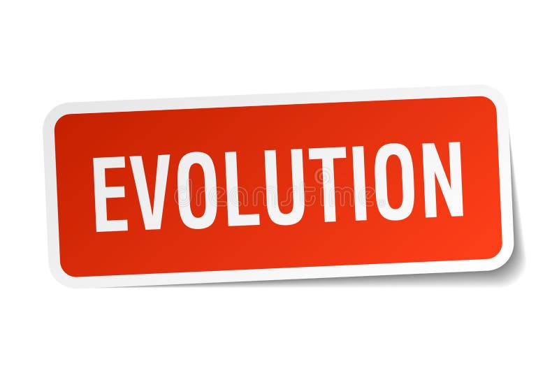 Evolution Sticker. Evolution Square Sign Stock Vector - Illustration of ...