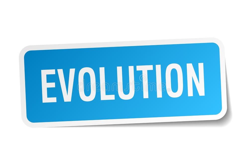 Evolution square sticker stock vector. Illustration of isolated - 94549642