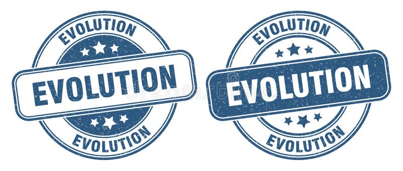 Evolution Stamp. Evolution Label. Round Grunge Sign Stock Vector ...