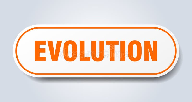 Evolution Sticker. Evolution Square Sign Stock Vector - Illustration of ...