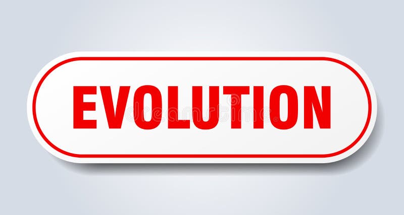 Evolution Sticker. Evolution Square Sign Stock Vector - Illustration of ...