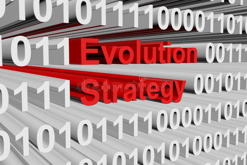 Evolution strategy stock illustration. Illustration of technology ...