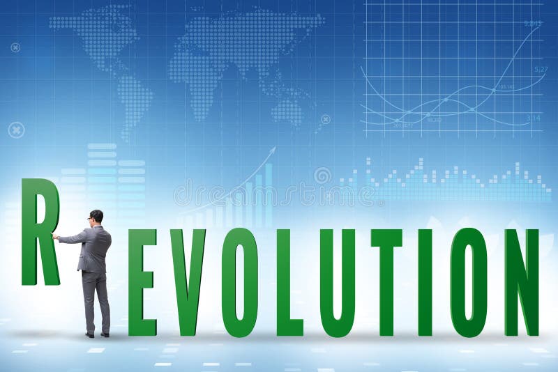 Evolution Turning into Revolution Concept Stock Image - Image of ...