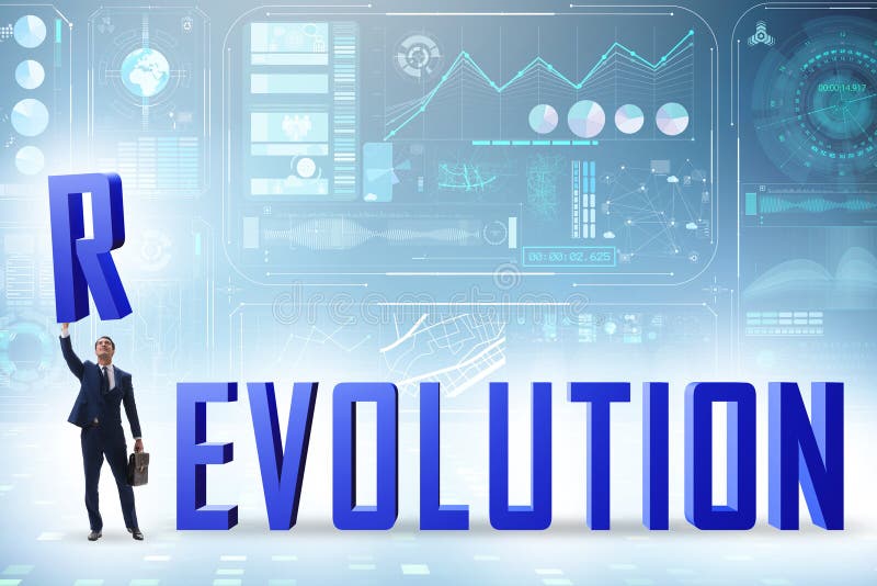 Evolution Turning into Revolution Concept Stock Photo - Image of future ...